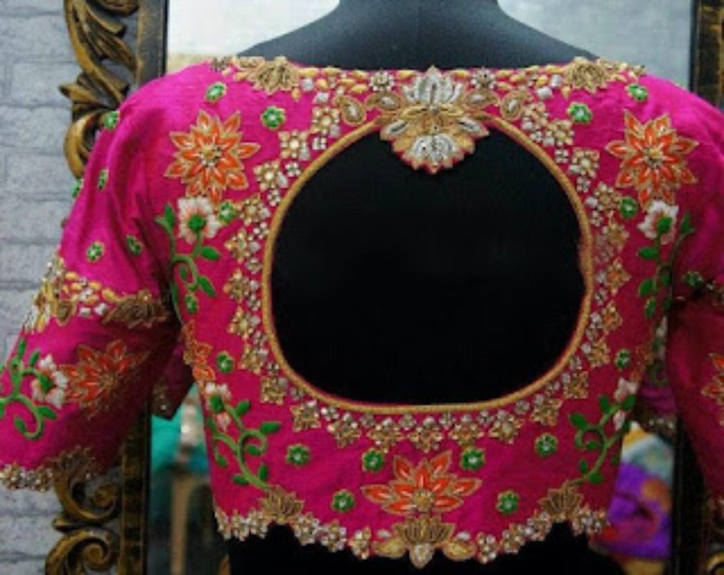 Latest 55 Wedding Maggam Work Blouse Back Designs – Kanchipuram Silk Sarees