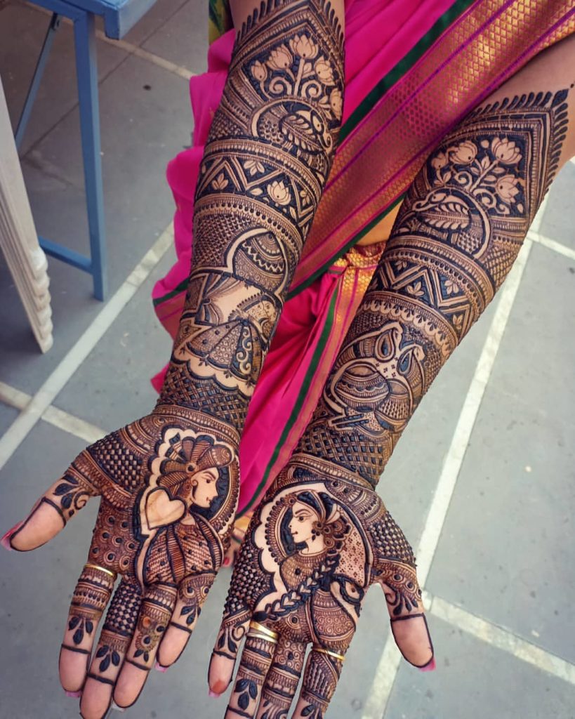 10 Different Types of Popular Mehndi Designs – Kanchipuram Silk Sarees