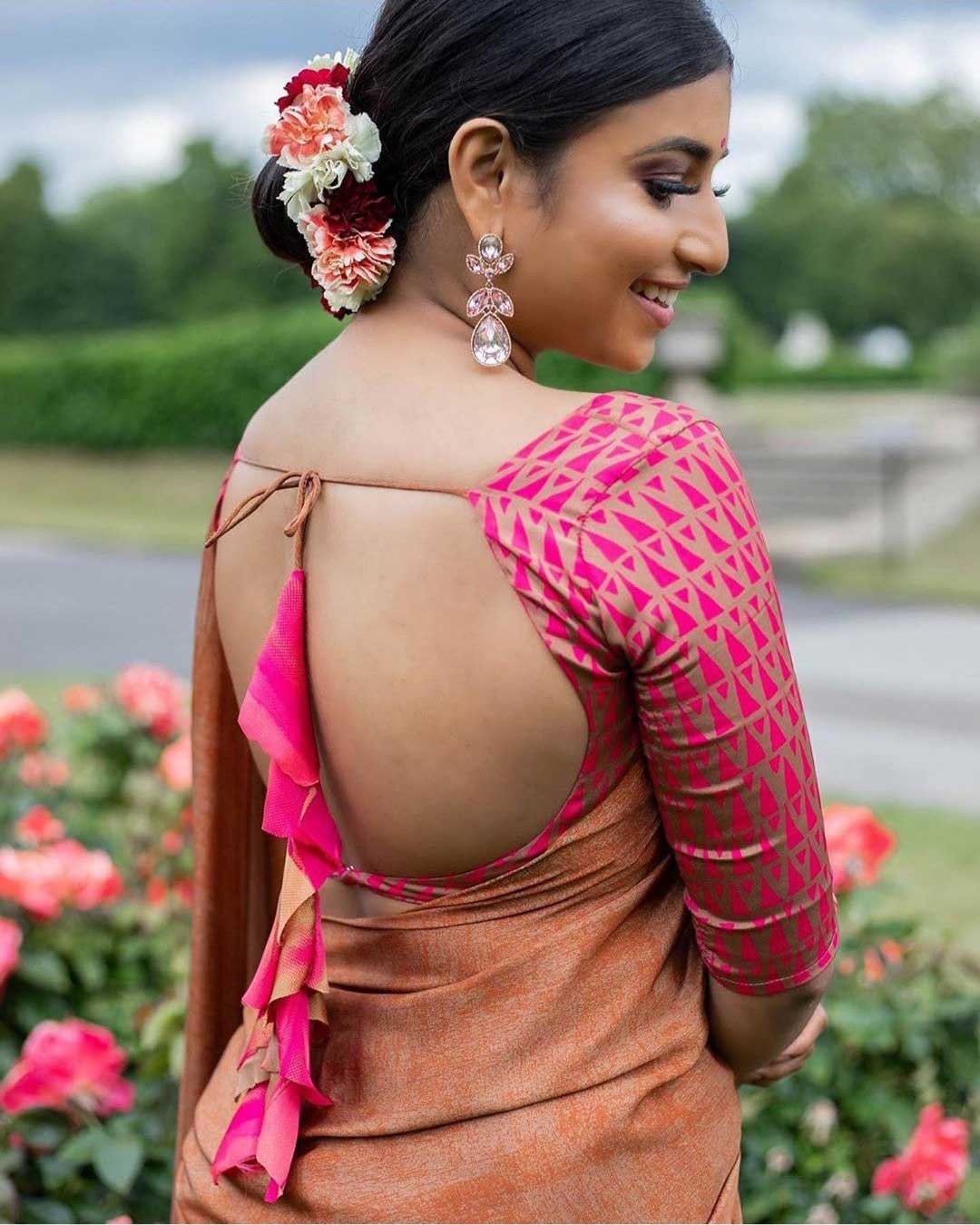 25+ Backless Blouse Designs to Take Your Breath Away – Page 4 ...
